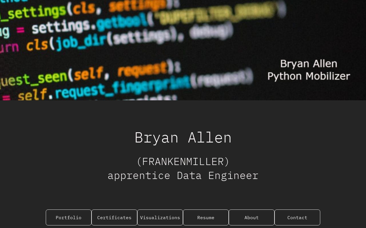 FRANKENMILLER's Portfolio Site